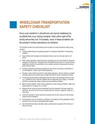 wheelchair safety and maintenance guidelines and checklist
