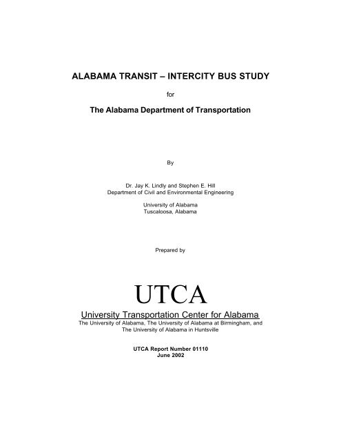 alabama transit â intercity bus study - University Transportation ...