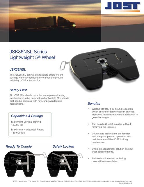Product Overview - JOST International