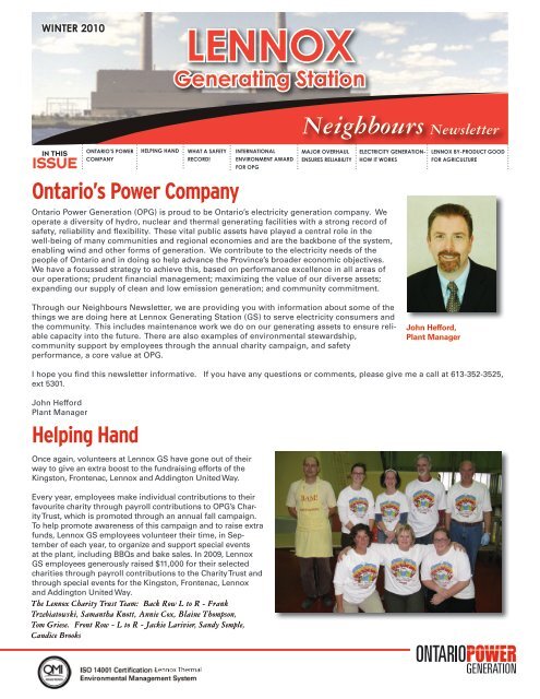 LENNOX - Ontario Power Generation