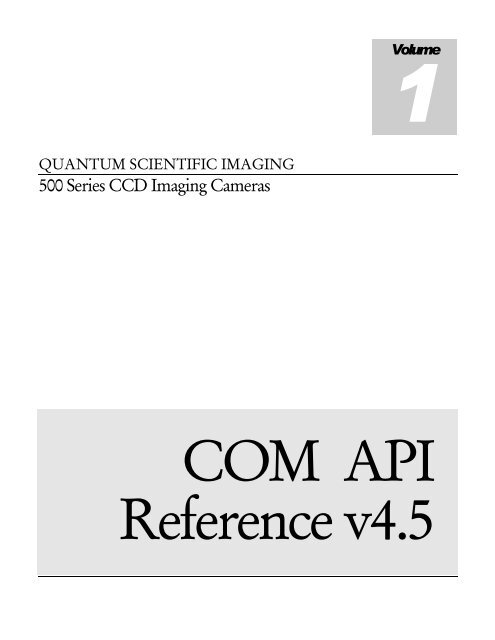 QSI 500 Series Windows API Reference Manual