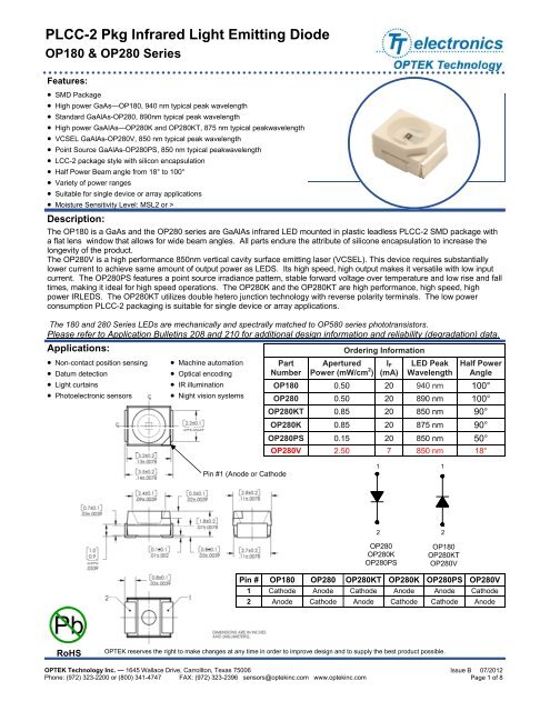 OP280 - OPTEK Technology
