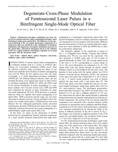 Degenerate-cross-phase Modulation Of Femtosecond ... - IEEE Xplore