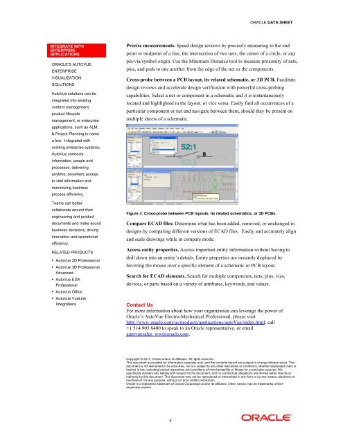 Oracle Data Sheet Integra