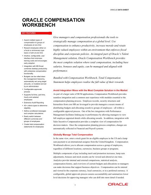 INTEGRATED MANAGEMENT PROCESS WORKBENCH