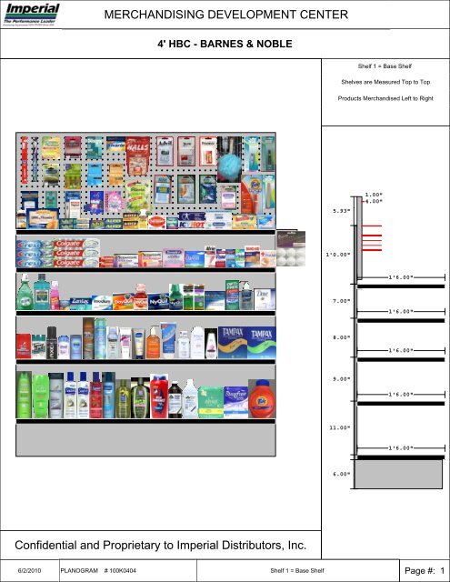 Confidential and Proprietary to Imperial Distributors, Inc ...