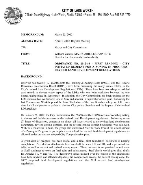 4/3/12 Ordinance & Background - OrdinanceWatch