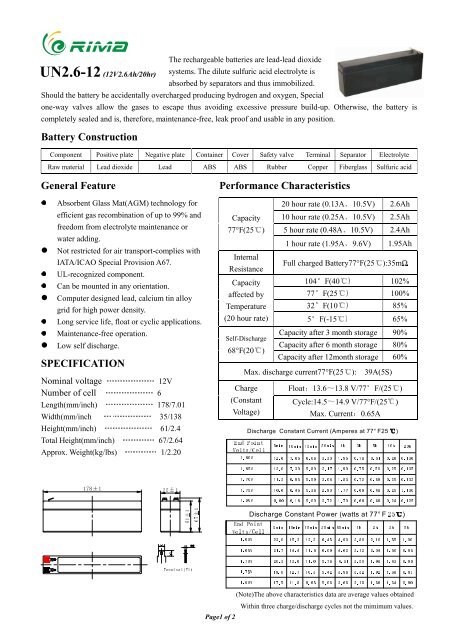 UN2.6-12 - Orema Power Co., Ltd.