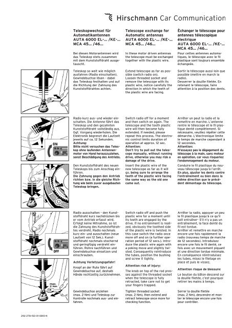 Teleskopwechsel.pdf - Hirschmann Car Communication