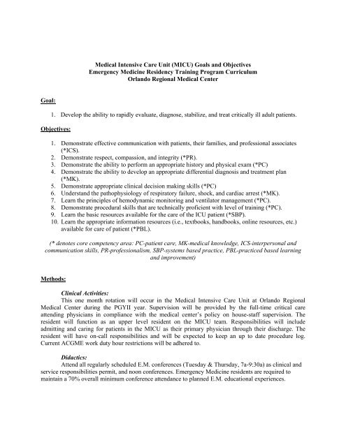 (MICU) - at ORMC - Orlando Health