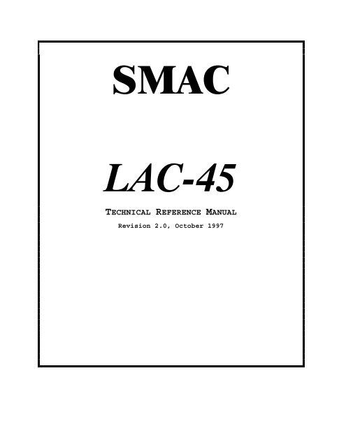 LAC-45 four axis controller manual