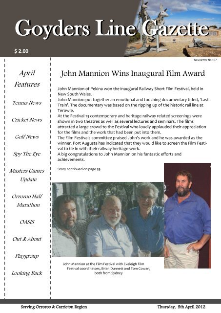 GLG April 2012 - District Council of Orroroo Carrieton - SA.Gov.au