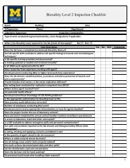 OSEH LABORATORY SAFETY CHECKLIST