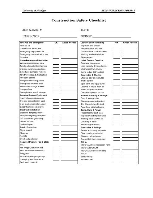 Construction Safety Checklist Construction Safety Checklist: 6 Tips