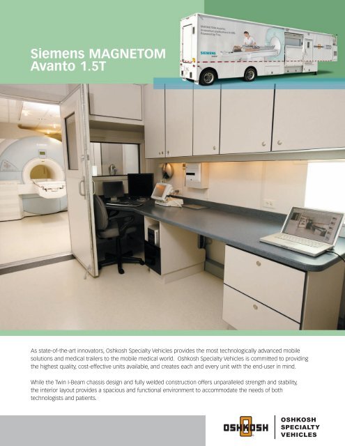 Siemens MAGNETOM Avanto 1.5T - Oshkosh Specialty Vehicles