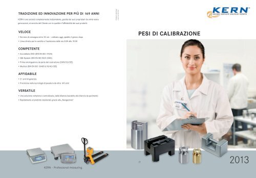 PESI DI CALIBRAZIONE - KERN & SOHN GmbH