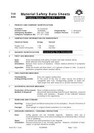 Bayer Nemacur Granular Nematicide - Material Safety Data Sheets