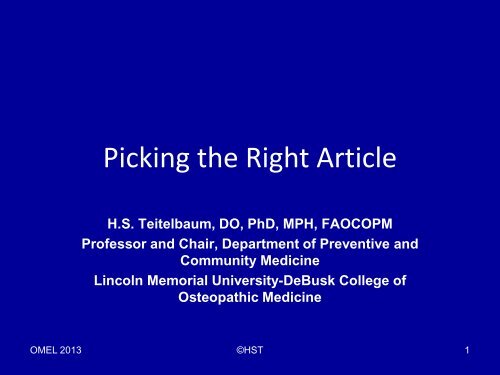 Howard Teitelbaum, DO