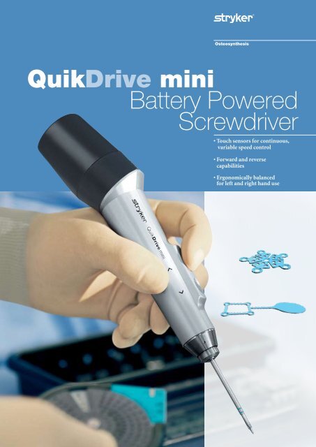 QuikDrive mini Battery Powered Screwdriver - Stryker