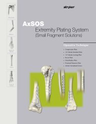 AxSOS Extremity Plating System Operative Technique - Stryker