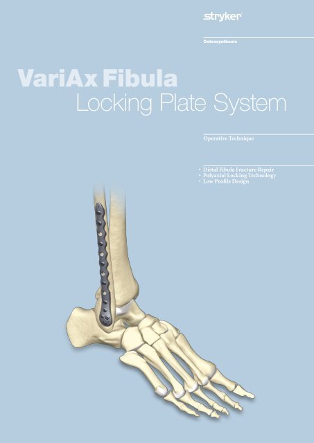 VariAx Fibula Locking Plate System - Stryker