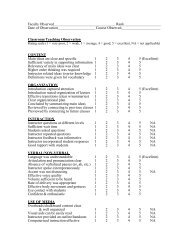ECE Classroom Observation Form - Family Literacy Support ...