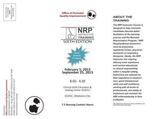 NRP Instructor Training - OU Medicine