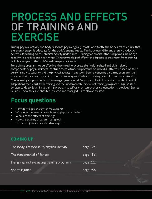 Chapter 4 - Process and effects of training and exercise