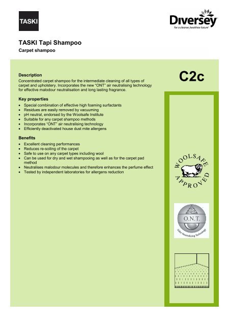 C2c TASKI Tapi Shampoo