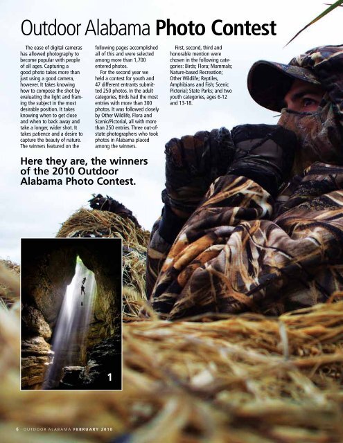 Outdoor Alabama Photo Contest