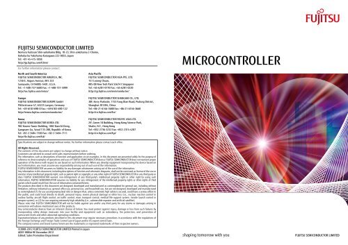 MICROCONTROLLER - Fujitsu