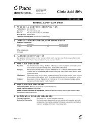 MSDS - Citric Acid (Rheochem) - Santos