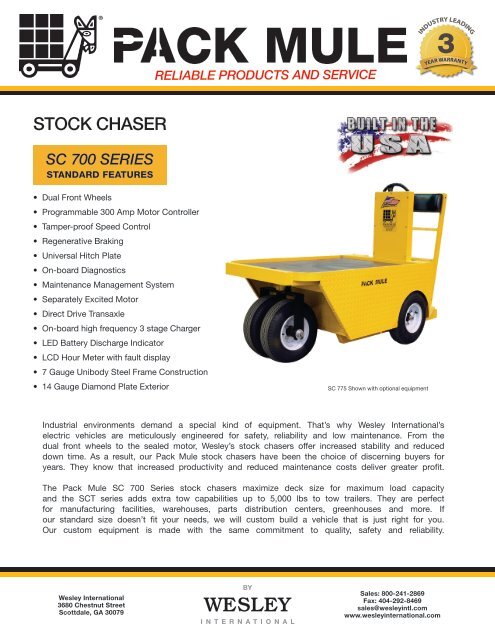 WESLEY - Pack Mule Electric Vehicles