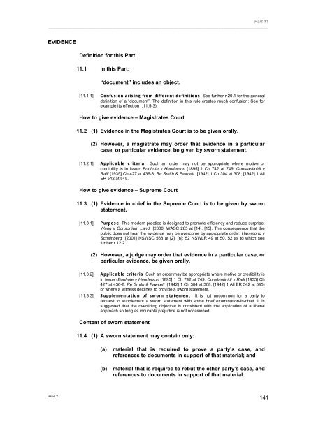 Part 11 Evidence - PacLII