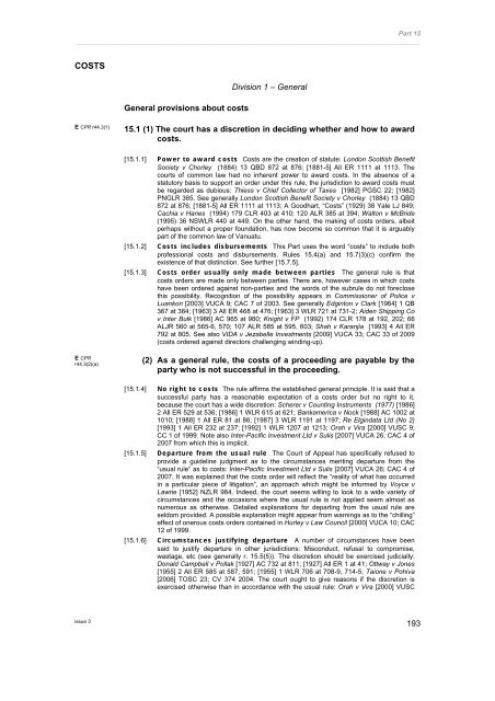 Part 15 Costs - PacLII