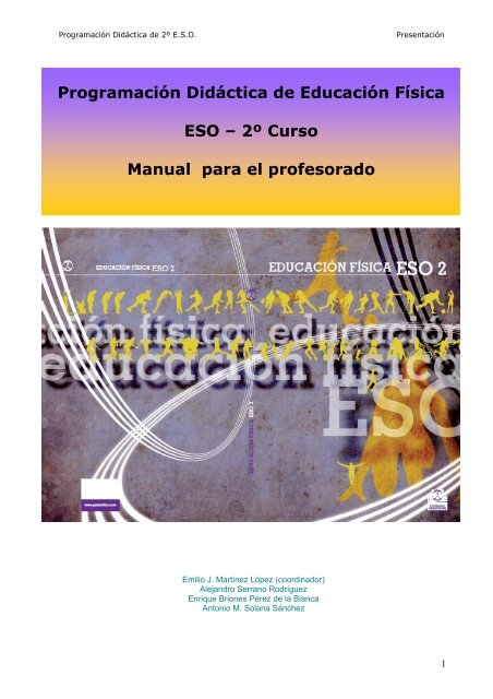 Programación Didáctica de Educación Física ESO – 2º Curso ...