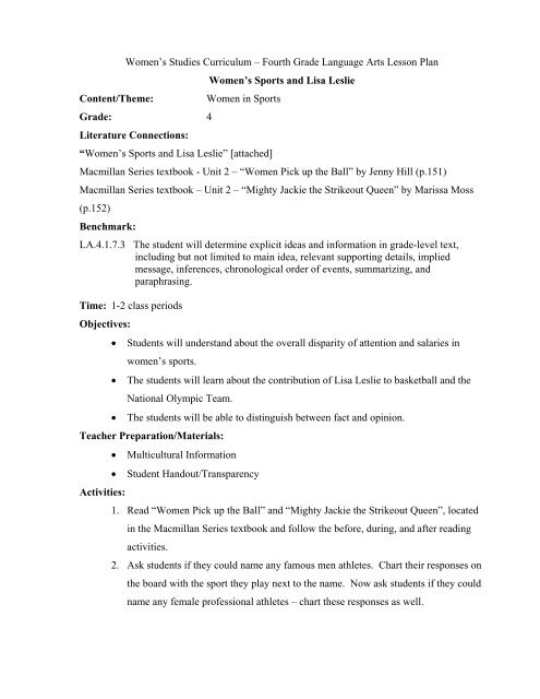 Kindergarden Multicultural Curriculum Lesson Plan - The School ...