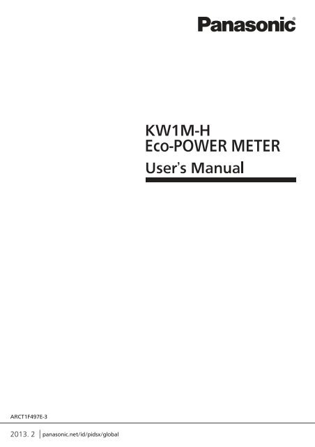 KW1M-H Eco-POWER METER User's Manual