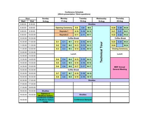 Conference Program (Printable PDF File Format) - Panama Canal