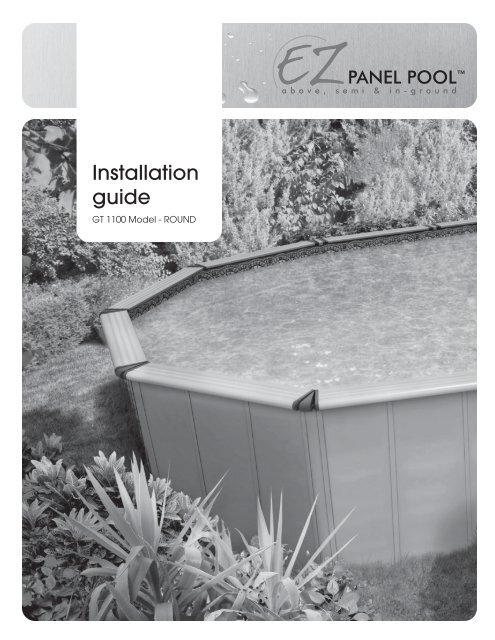Installation guide - Paramount Pools