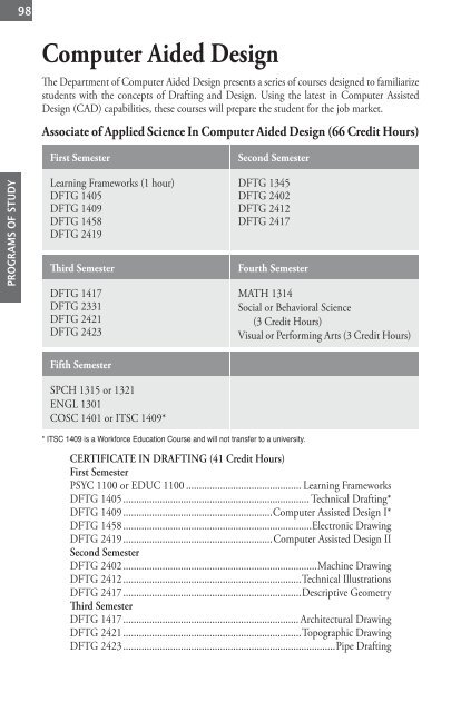 Drafting & Computer Aided Design - Paris Junior College