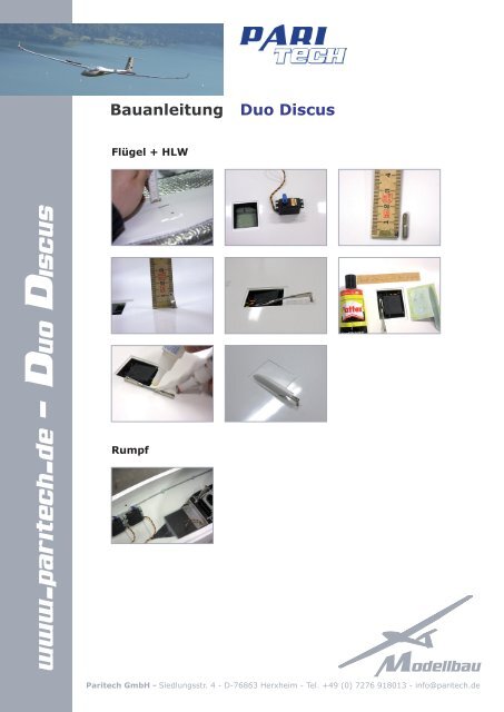 Paritech - Bauanleitung Duo Discus