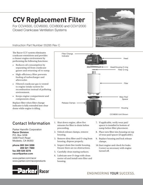 CCV Replacement Filter - Parker