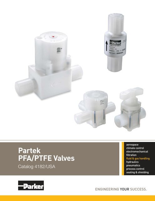 Partek PFA/PTFE Valves - Parker