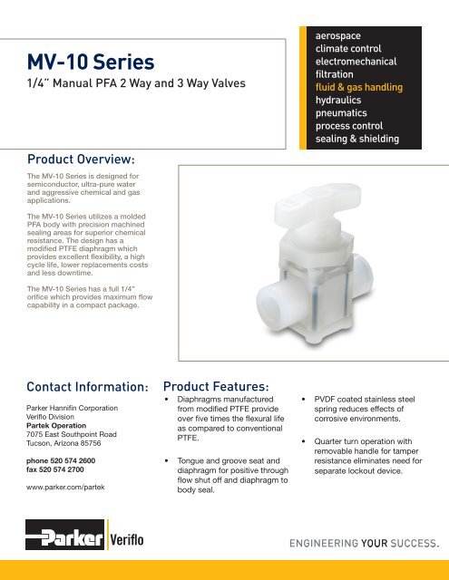 MV-10 Series - Parker