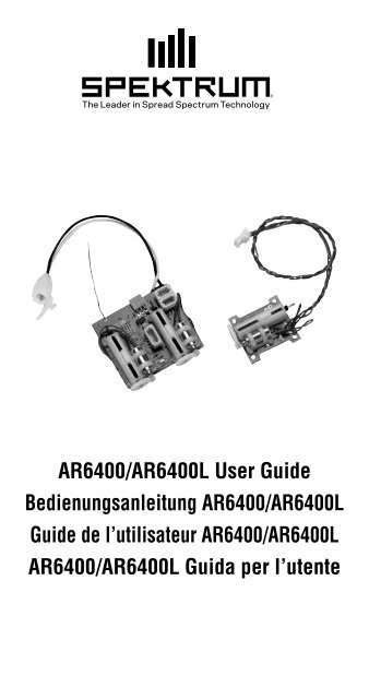 AR6400/AR6400L User Guide Bedienungsanleitung ... - ParkZone