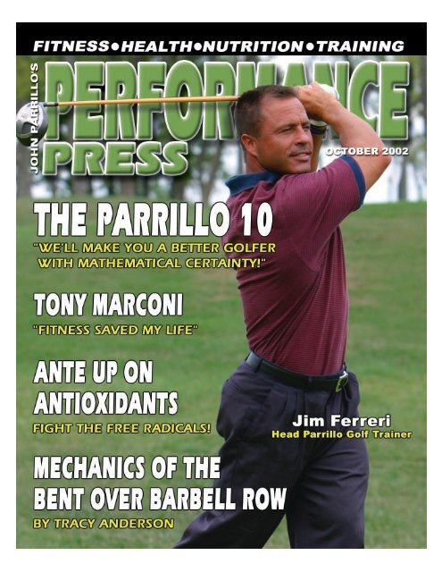 Performance Press / October 2002 - Parrillo Performance