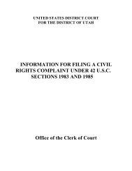42 USC § 1983 Civil Rights Complaint form - Western District of ...