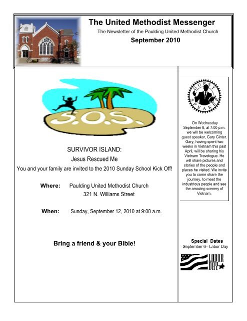 The United Methodist Messenger - Paulding County Carnegie Library