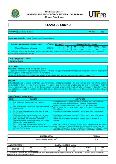 Engenharia Civil Utfpr